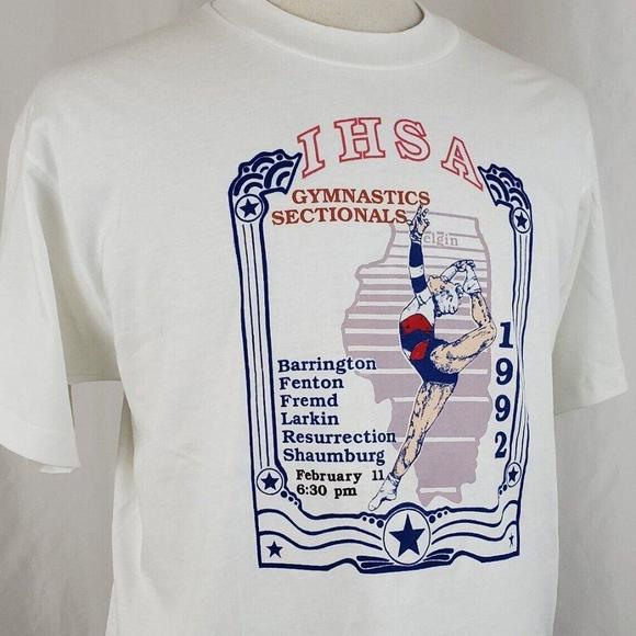 Shirts | 9s Us Gymnastics Shirt Sectionals Ihsa Retro Tee | Poshmark